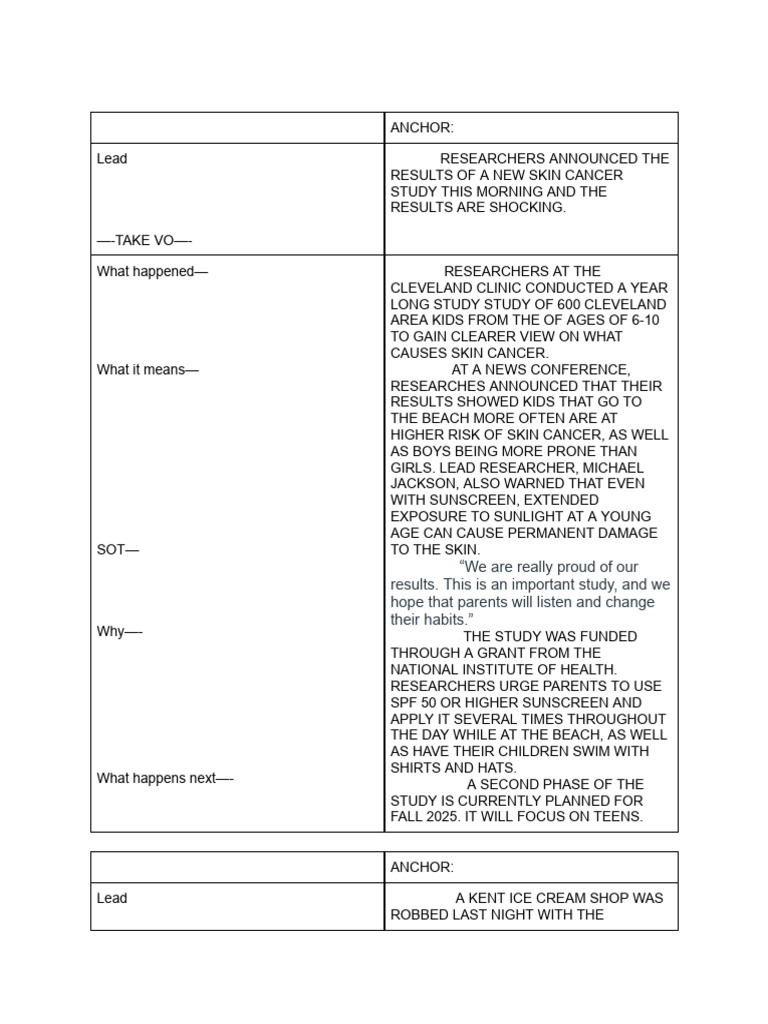 Broadcast VO - SOT - 2 | PDF | Sunscreen