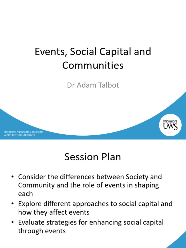 Social Capital and Communities | PDF | Social Capital | Community