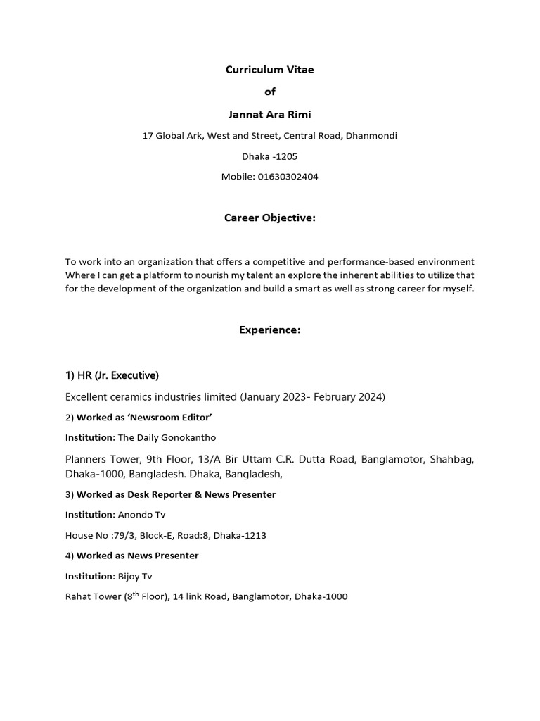 Curiculum Vitae RIMI | PDF | Computing