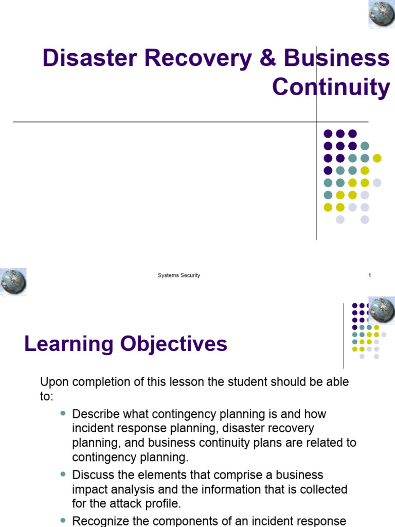 Disasterrecovery Businesscontinuity Pdf Threat Computer Disaster Recovery