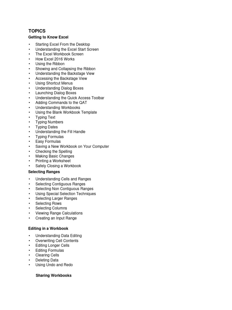TOC Excel | PDF | Microsoft Excel | Worksheet