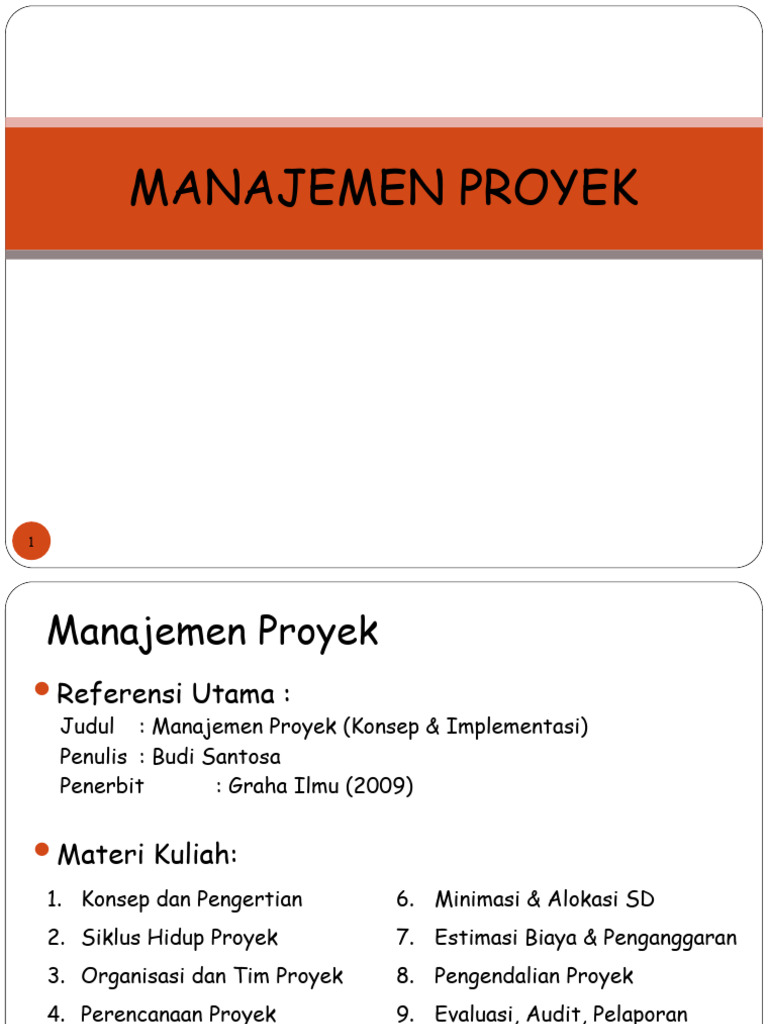 1 - Konsep Dan Pengertian Manpro | PDF