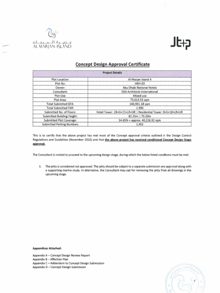 Signed Concept Approval Certificate for HRH-03 | PDF