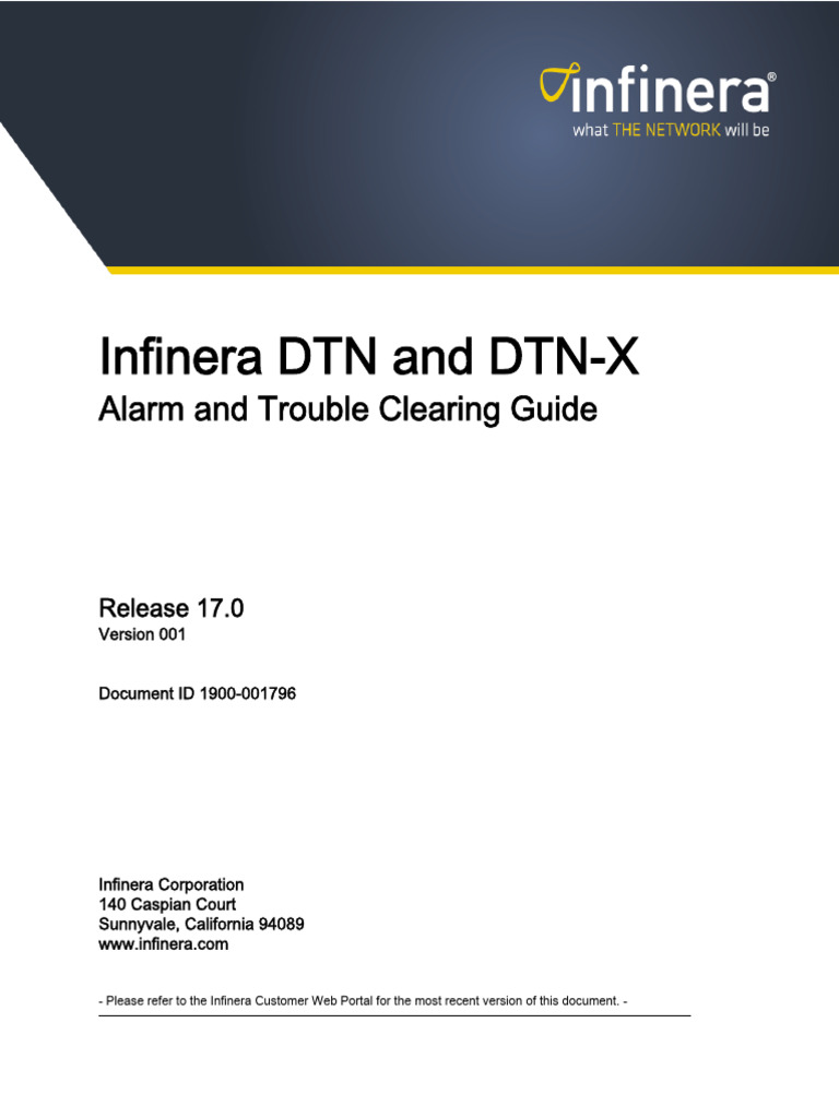 R17.0_DTN_and_DTN-X_Alarm_and_Trouble_Clearing_Guide | PDF | Command Line Interface ...