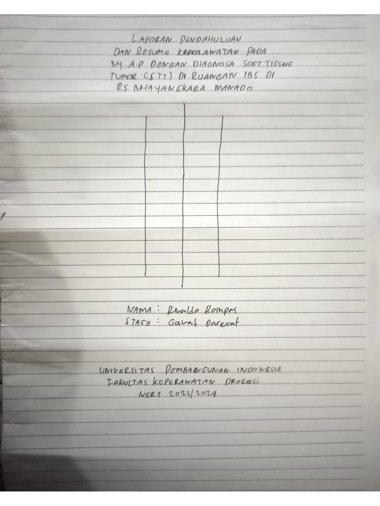 LP Dan Resume An. Rivaldo Rompas Di Ruangan IBS | PDF