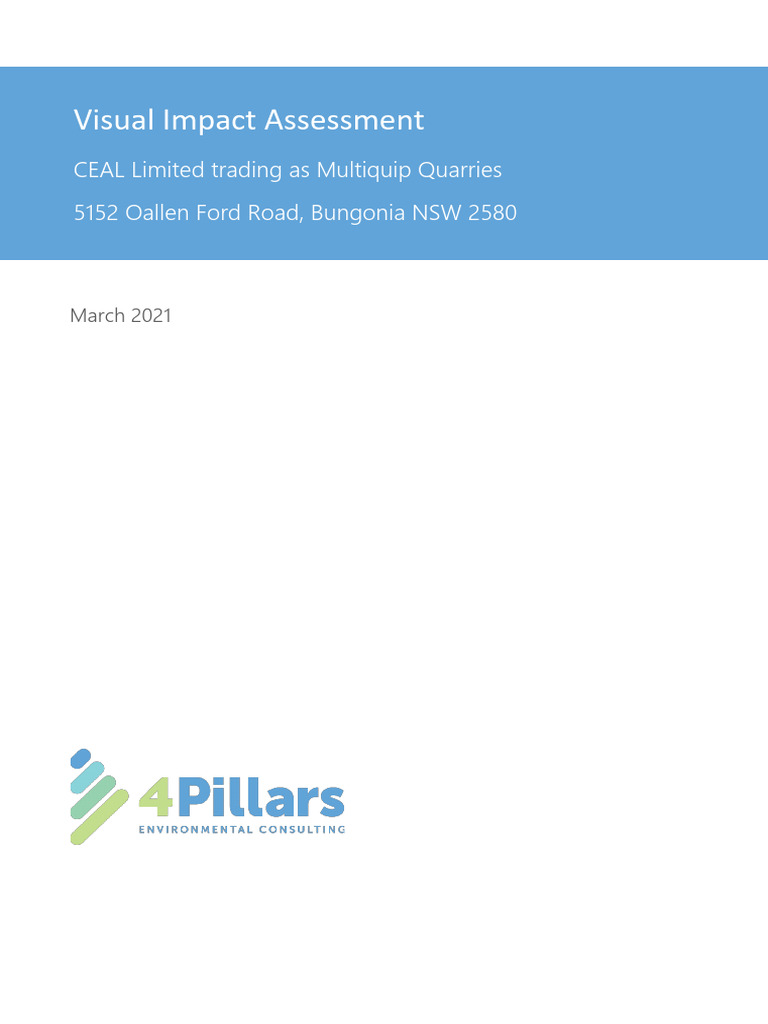 Visual Impact Assessment March 2021 | PDF | Topography | Plateau