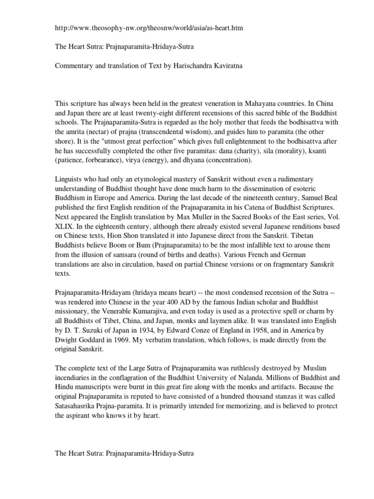 Prajnaparamita Hridaya (04) | PDF | Enlightenment In Buddhism | Eastern Philosophy