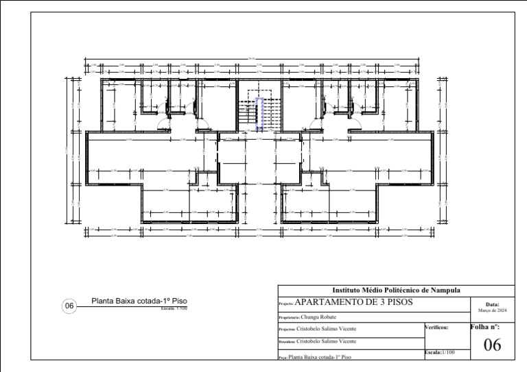 Planta Baixa Cotada - 1º Piso | PDF