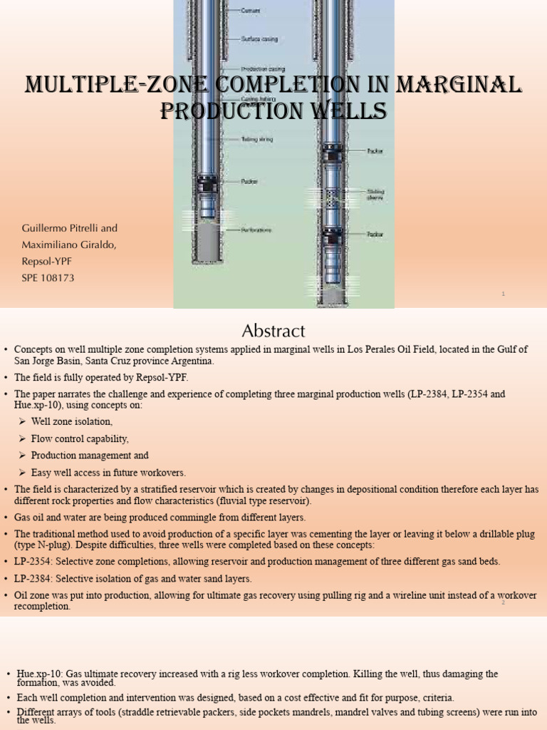 Multiple-Zone Completion in Marginal Production Wells | PDF | Oil Well | Petroleum Reservoir