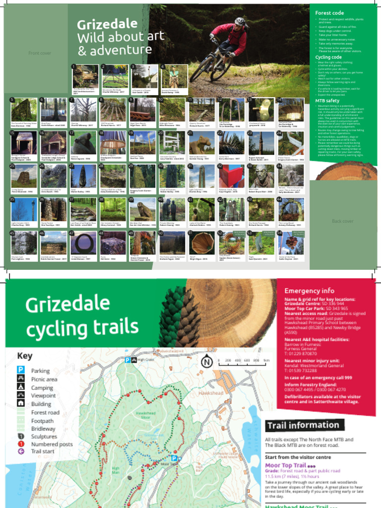 Grizedale Art and Mountain Bike Routes Map 2021 | PDF | Outdoor Recreation