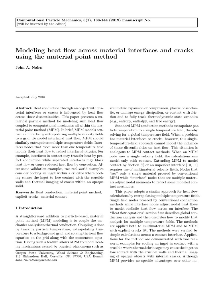 Interface Heat | PDF | Heat Transfer | Heat