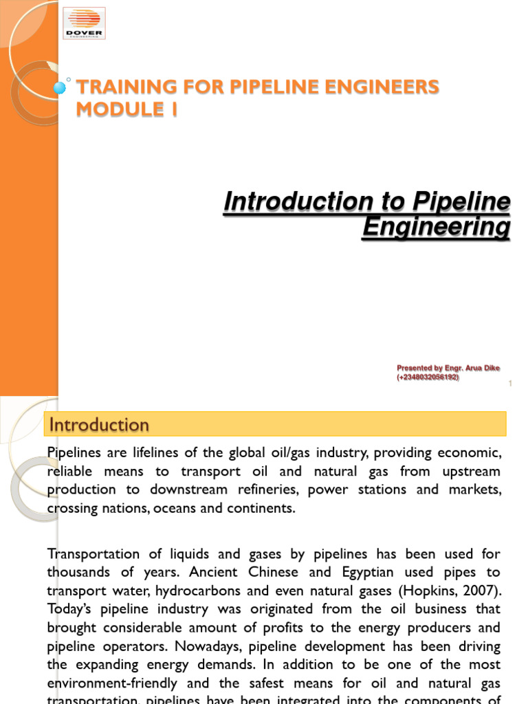 Introduction To Pipeline Engineering | PDF | Petroleum | Natural Gas