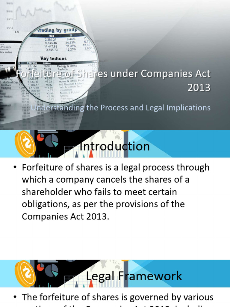 Forfeiture of Shares: Legal Process Overview | PDF | Regulatory ...