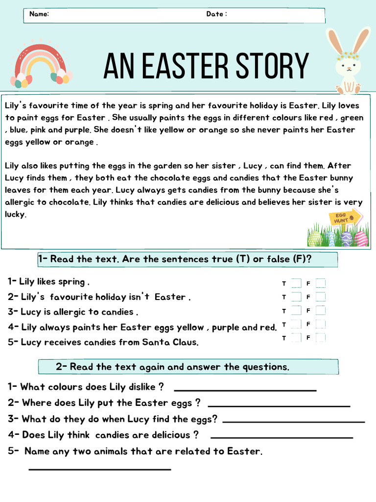 5th Grade Easter | PDF