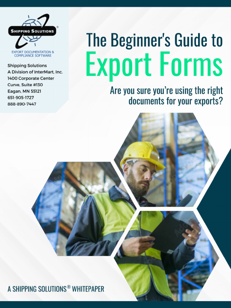 The Beginners Guide To Export Forms - Shipping Solutions | PDF | Bill ...