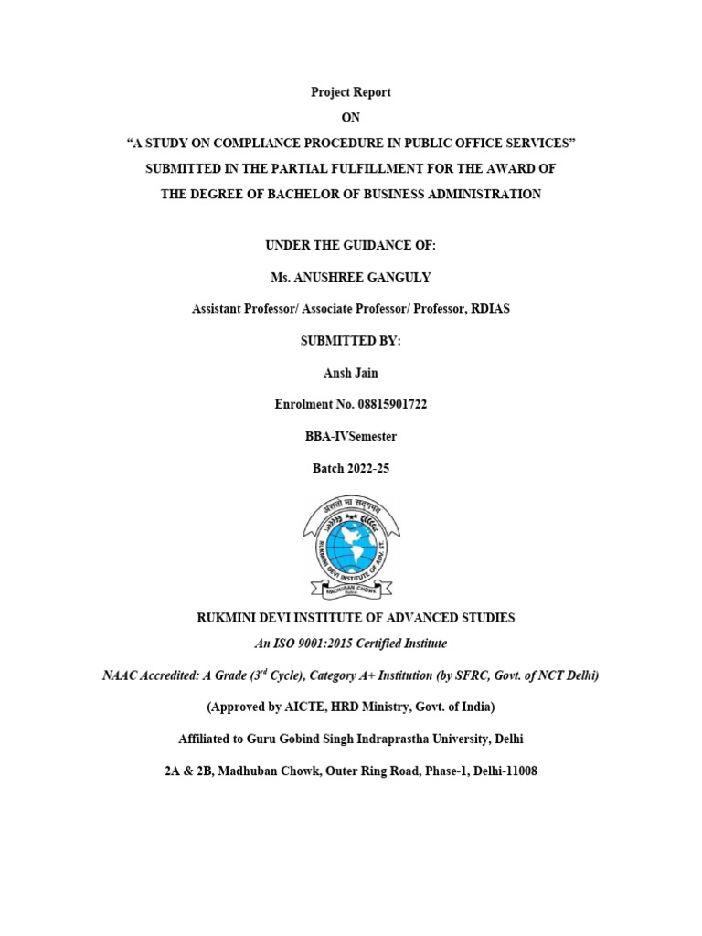 Ansh Jain First Draft | PDF | Regulatory Compliance | Microsoft Excel