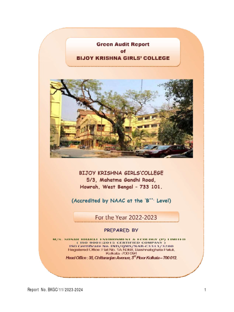 FINAL GREEN AUDIT REPORT 22-23 AT 5.42PM - Compressed | PDF | Audit ...