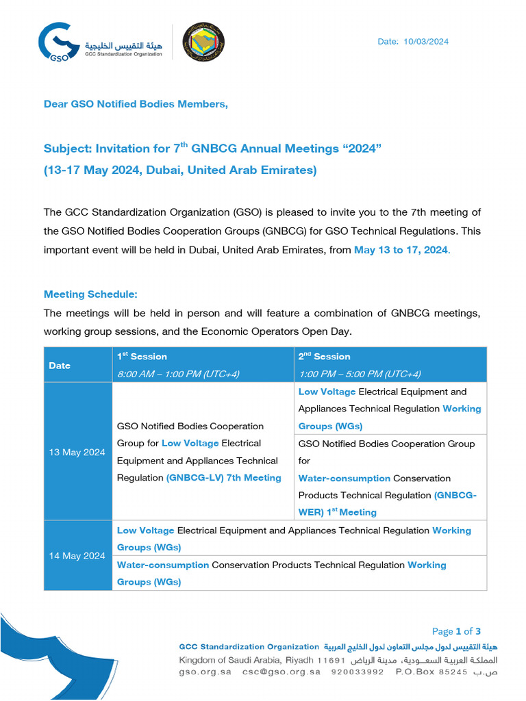 GSO Written Invitat | PDF
