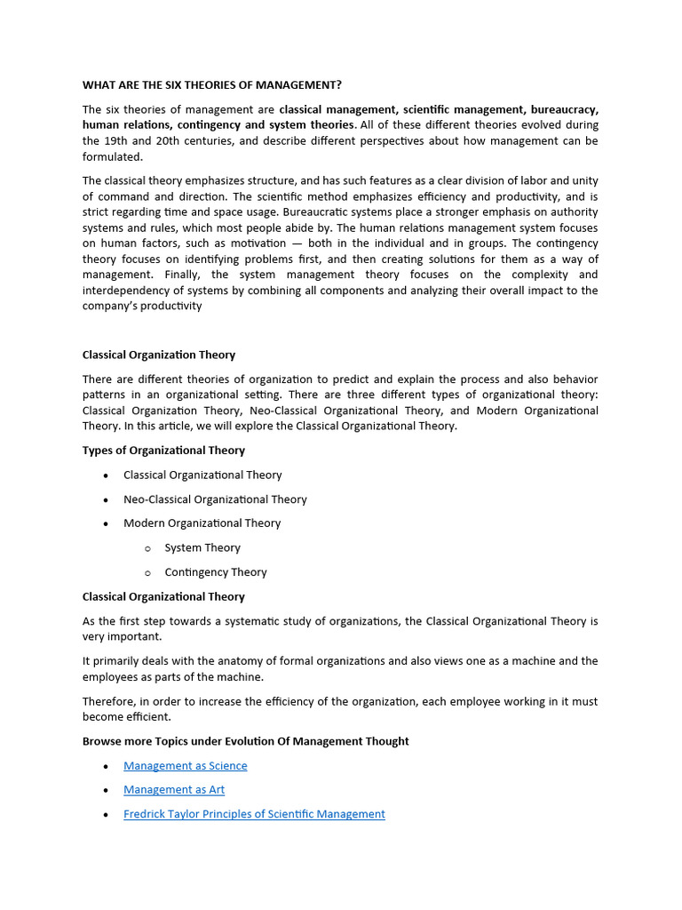 ORGANIZATIONAL BEHAVIOR AND THEORIES MOTIVATION | PDF | Motivational ...