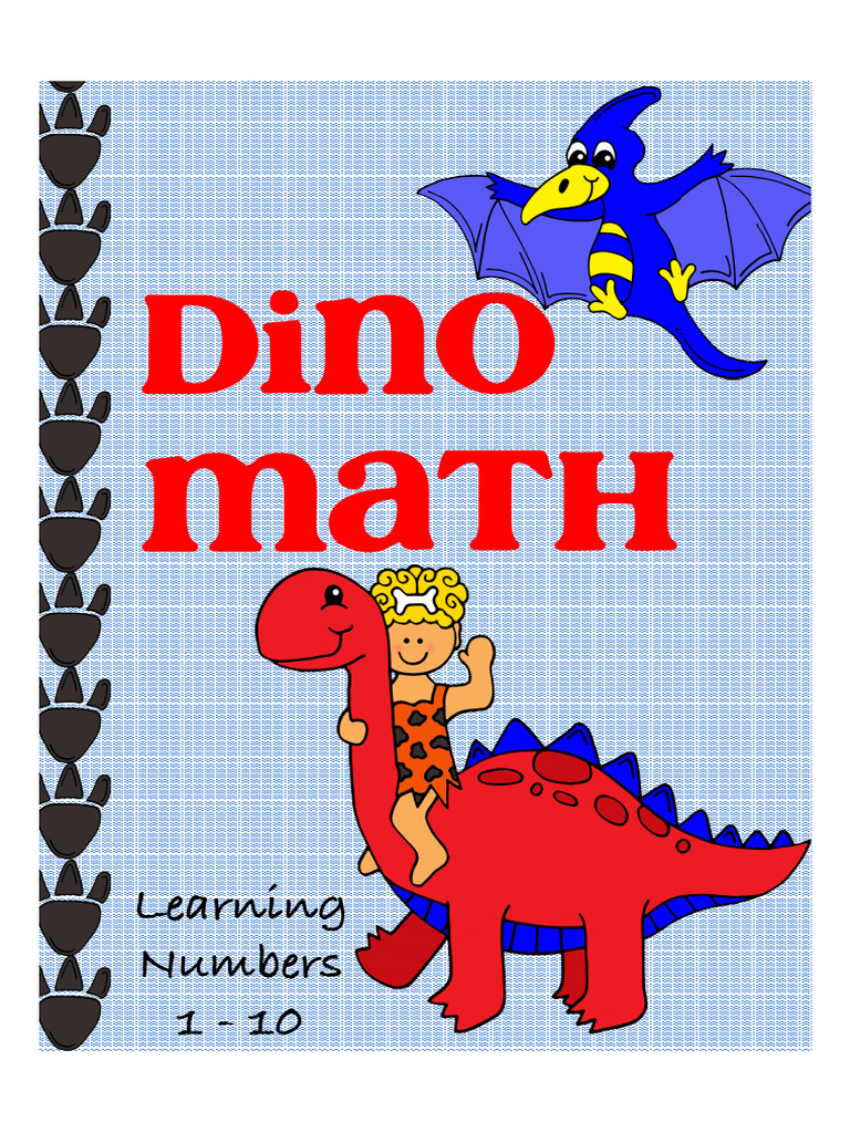 Printable Dinosaur Numbers 1-10 | PDF
