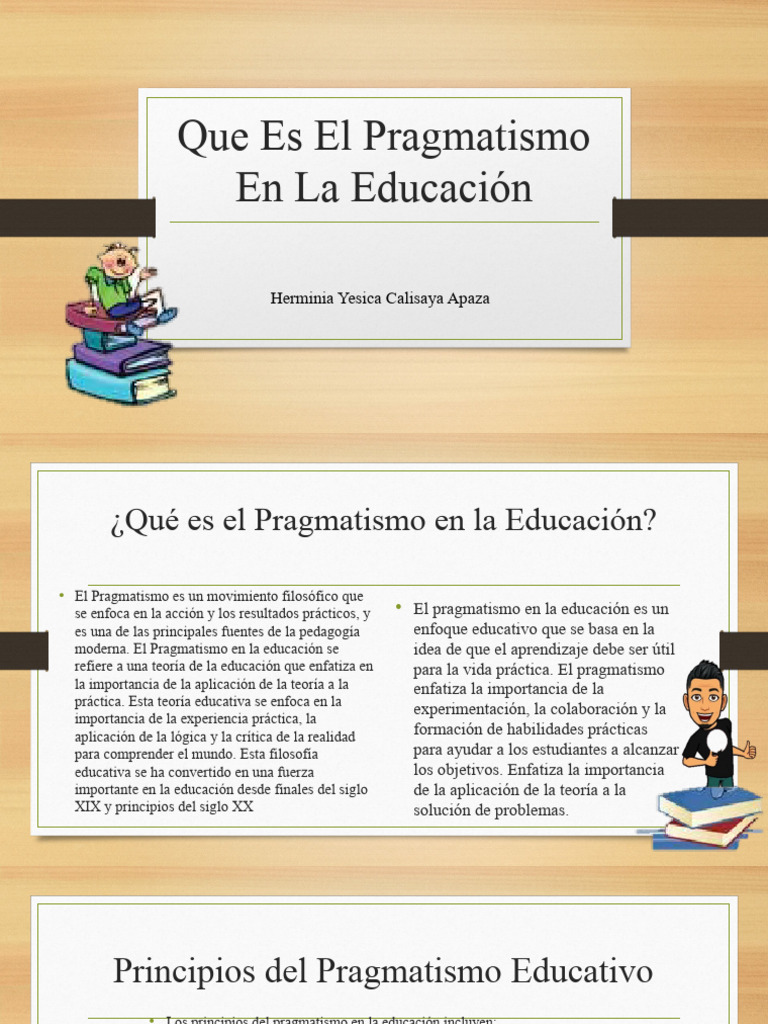 Pragmatismo en Educación: Claves y Beneficios | PDF | Pragmatismo | Aprendizaje