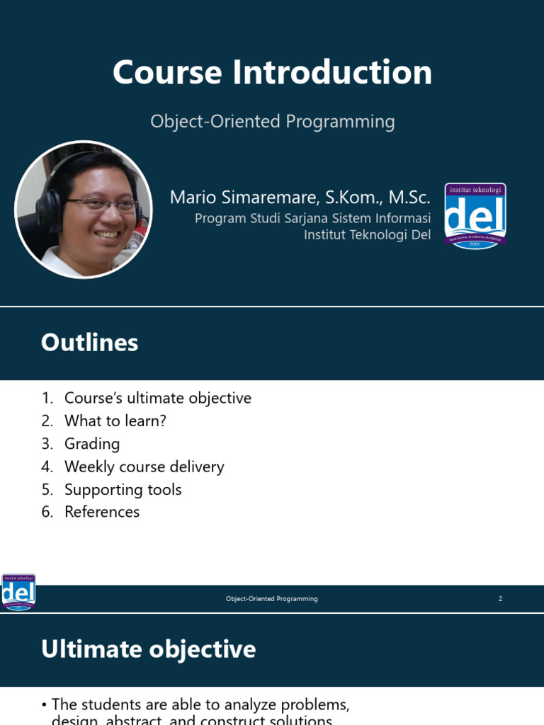 01 01 Course Introduction | PDF | Object Oriented Programming | Java (Programming Language)