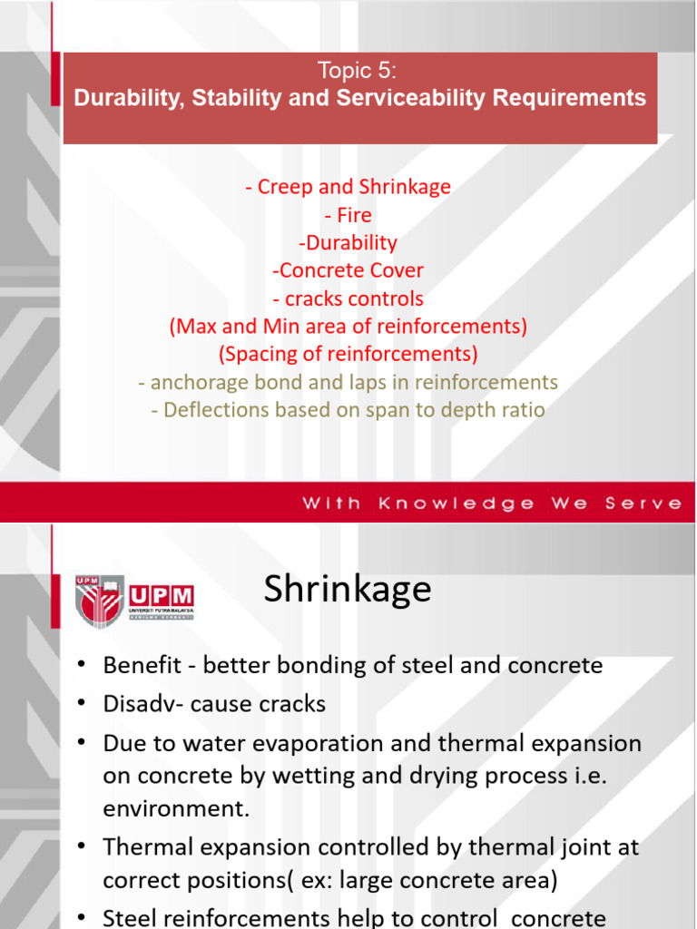 Durability Stability and Serviceability (Part 1) | Download Free PDF ...
