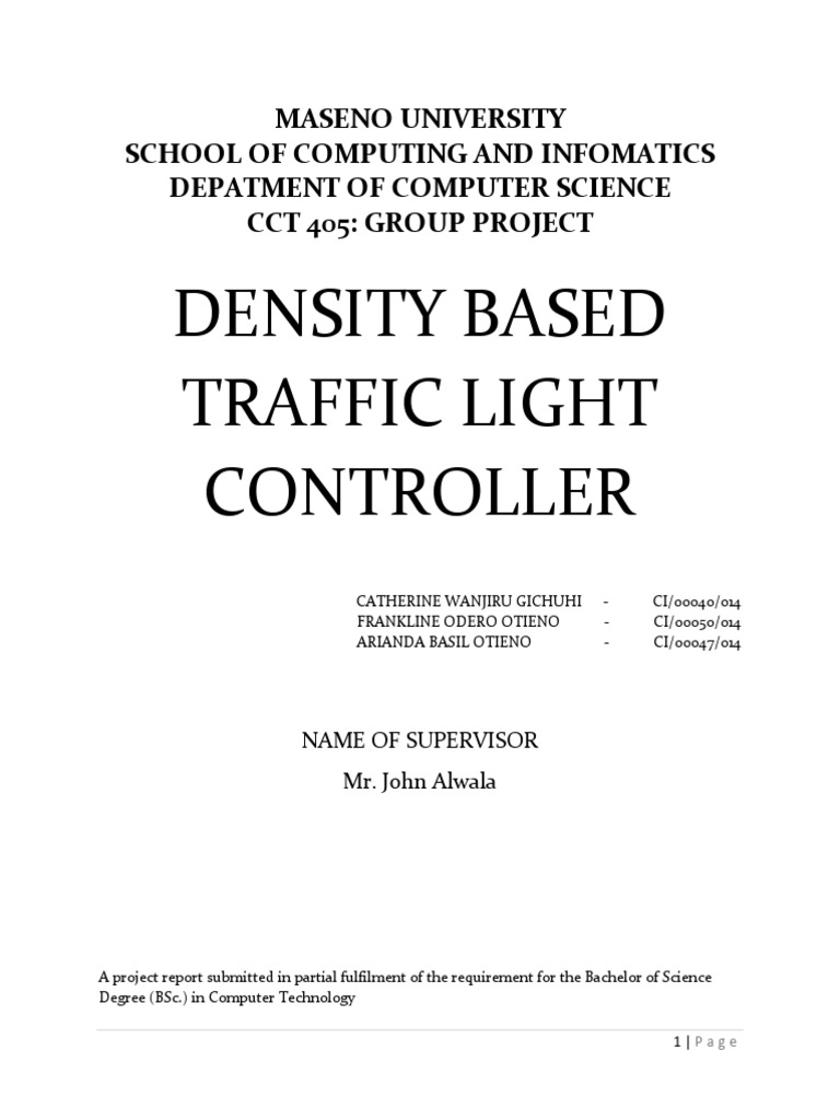 Density Based Traffic Light System | PDF | Transistor | Bipolar ...