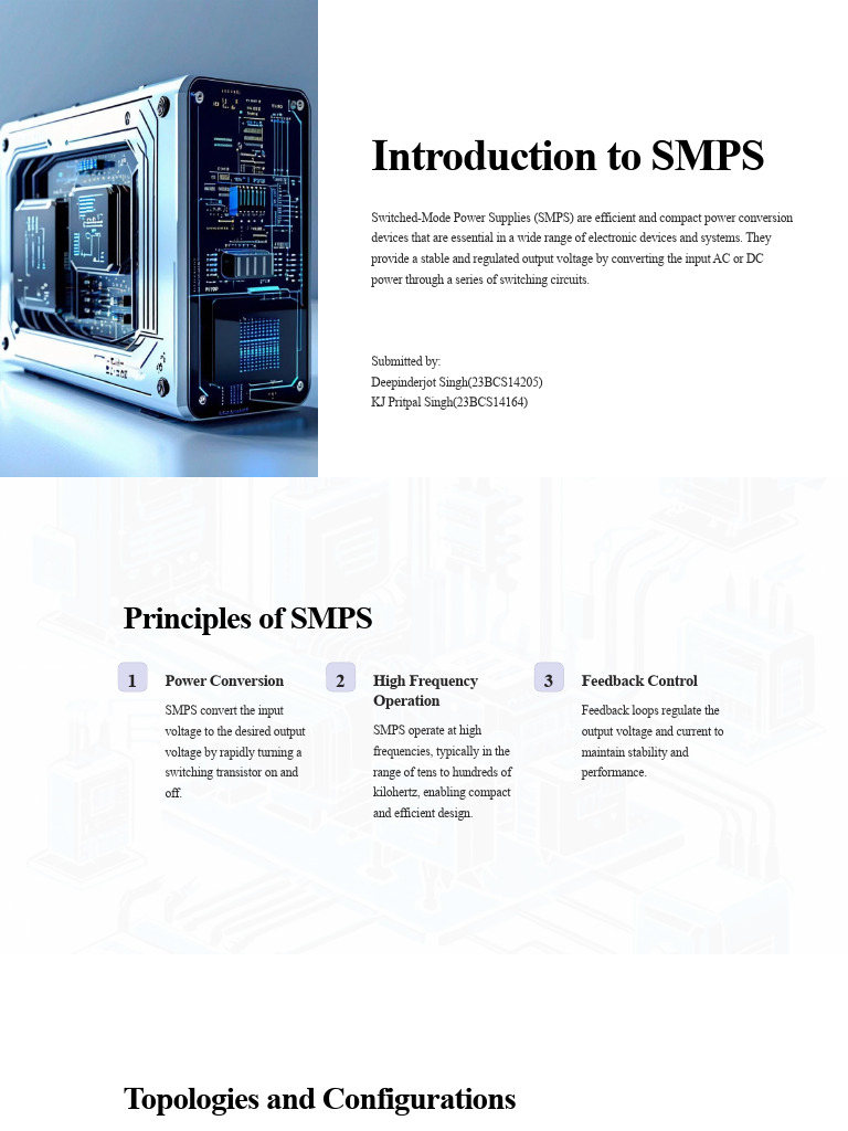Introduction To SMPS | Download Free PDF | Power Supply | Power Electronics