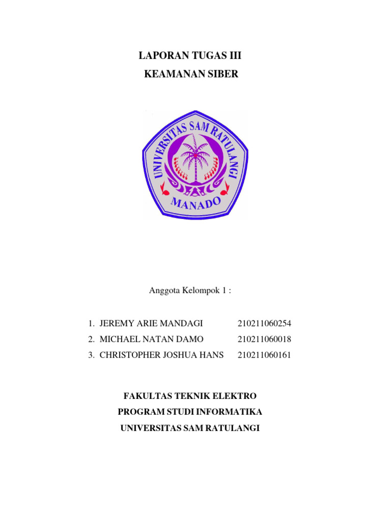 Laporan Tugas III: Keamanan Siber | PDF | Command Line Interface ...