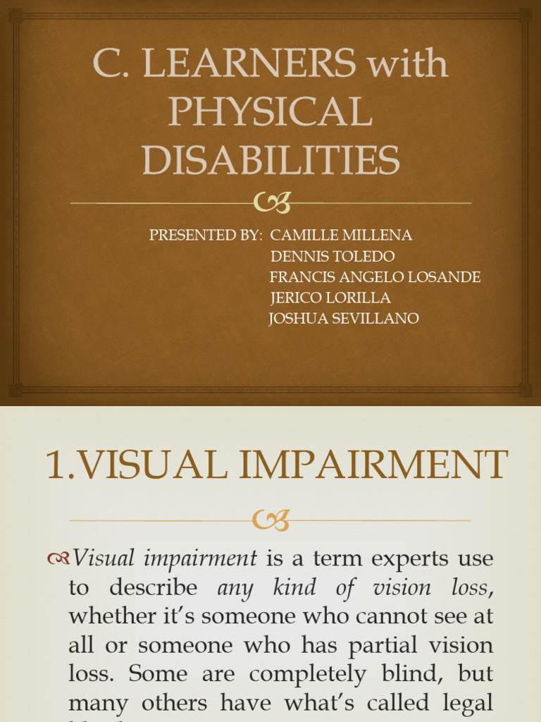 Visual and Hearing Impairments Overview | PDF | Ear | Hearing Loss