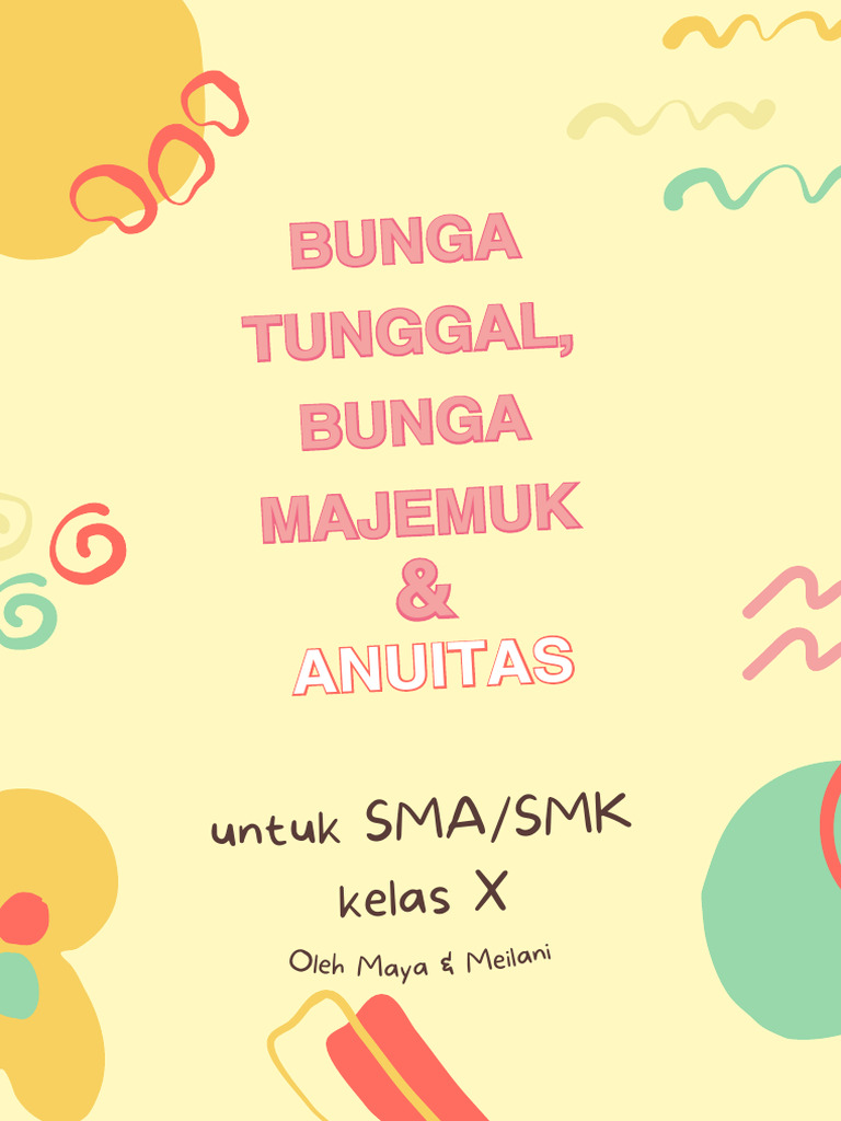 Bahan Ajar Bunga Majemuk, Bunga Tunggal Dan Anuuitas | PDF