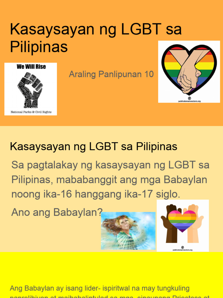 Kasaysayan NG LGBT Sa Pilipinas Final | PDF