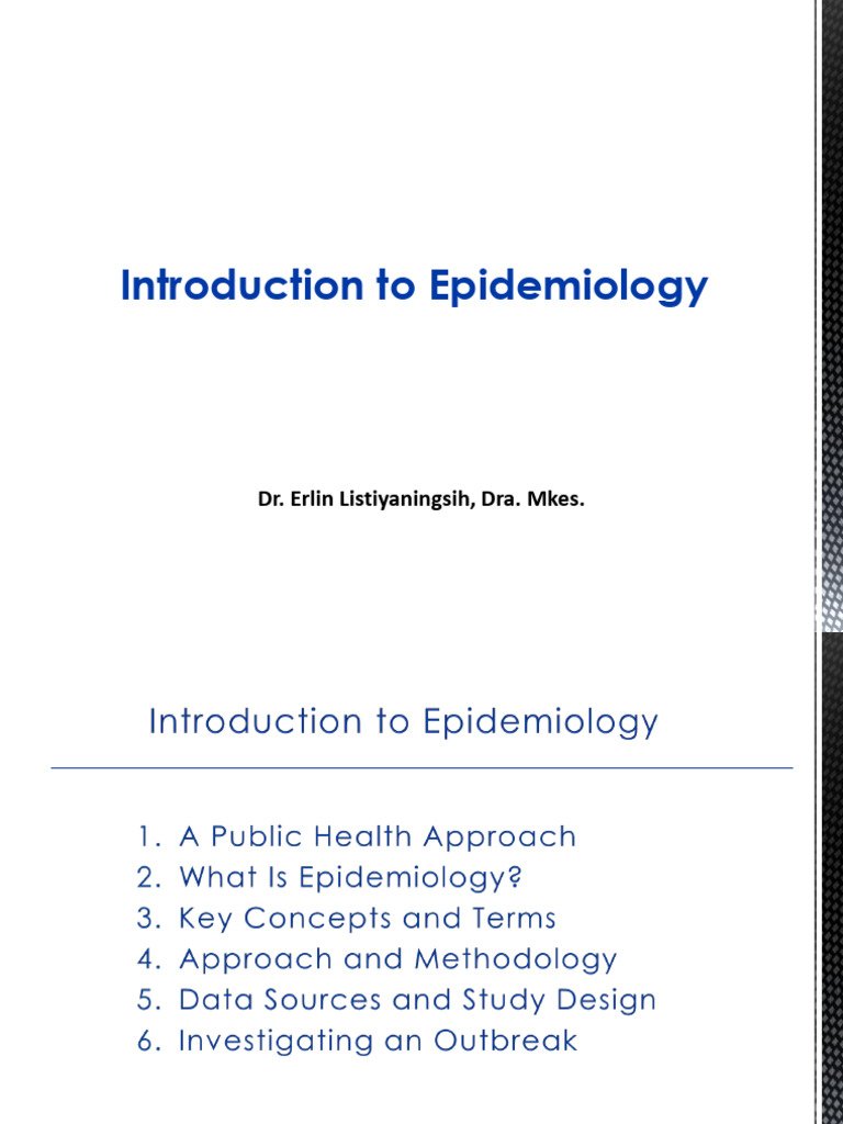 Epid - 1 - Introduction-To-Epidemiology 15oktober2022 | PDF | Epidemiology | Epidemics