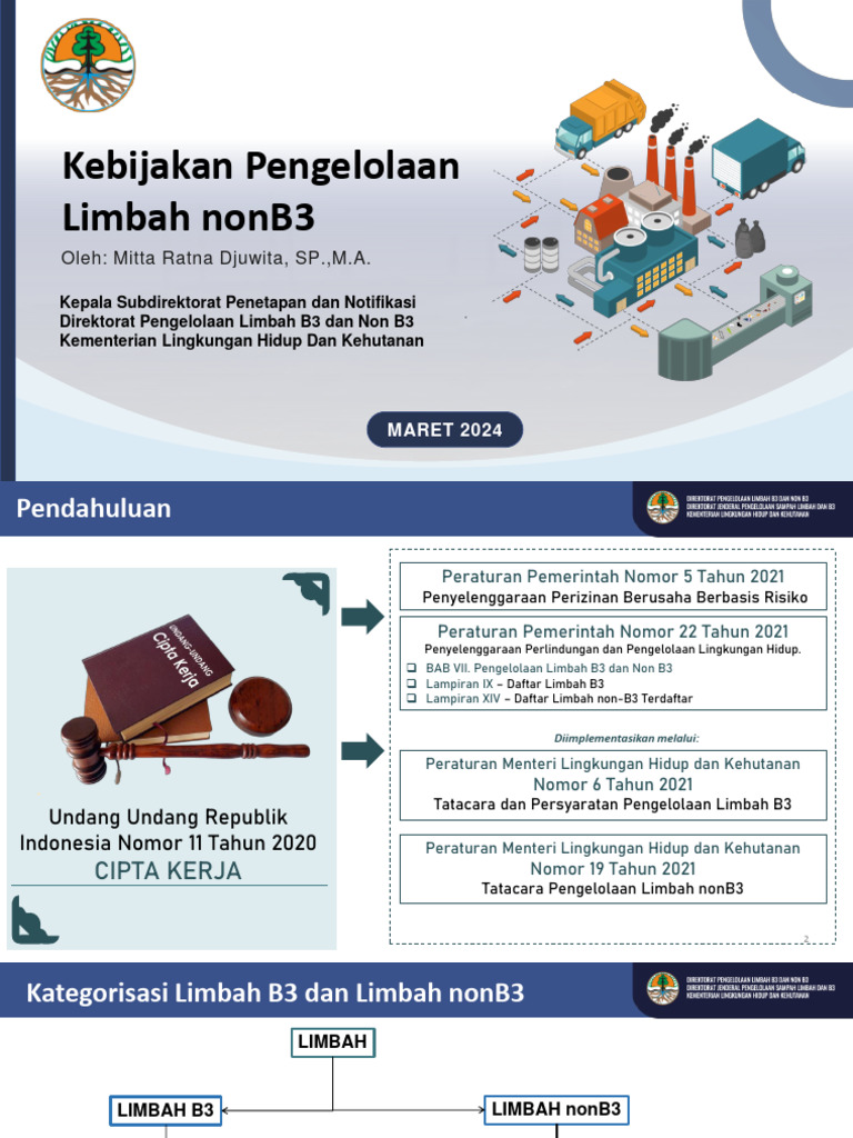 Kebijakan Pengelolaan Limbah Non B3 | PDF