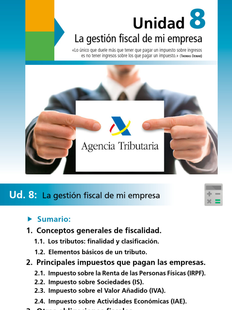 Presentacion Unidad 08 Eie 2017 | PDF | Impuestos | Impuesto corporativo