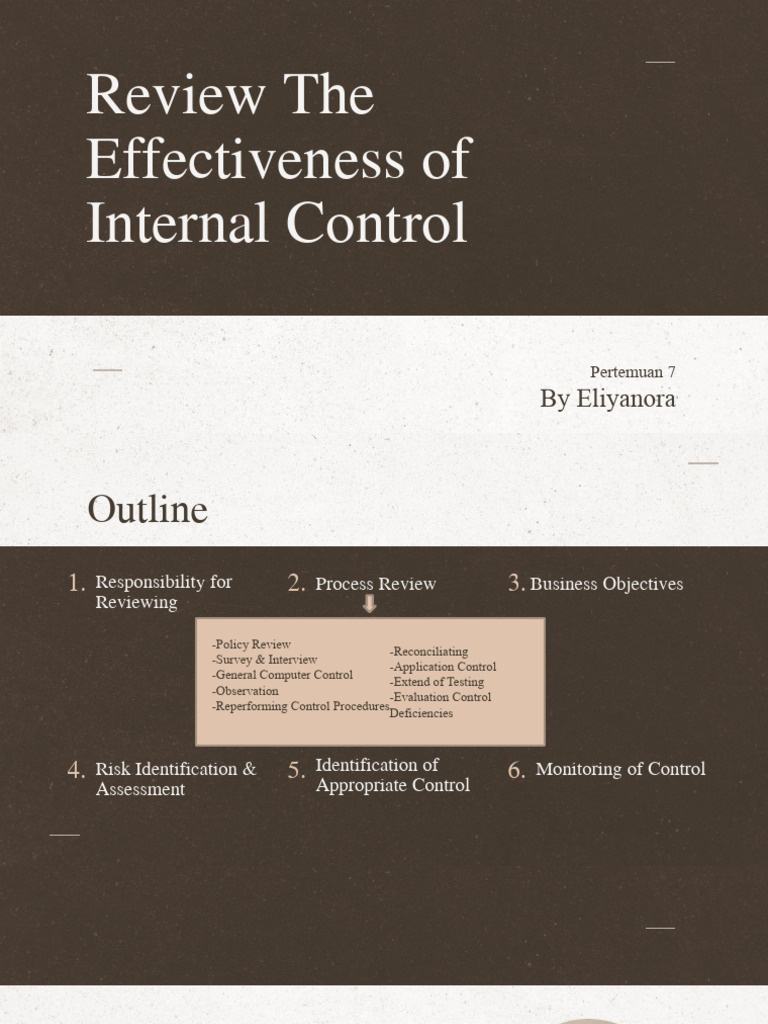 Pertemuan 7 | PDF | Internal Control | Risk