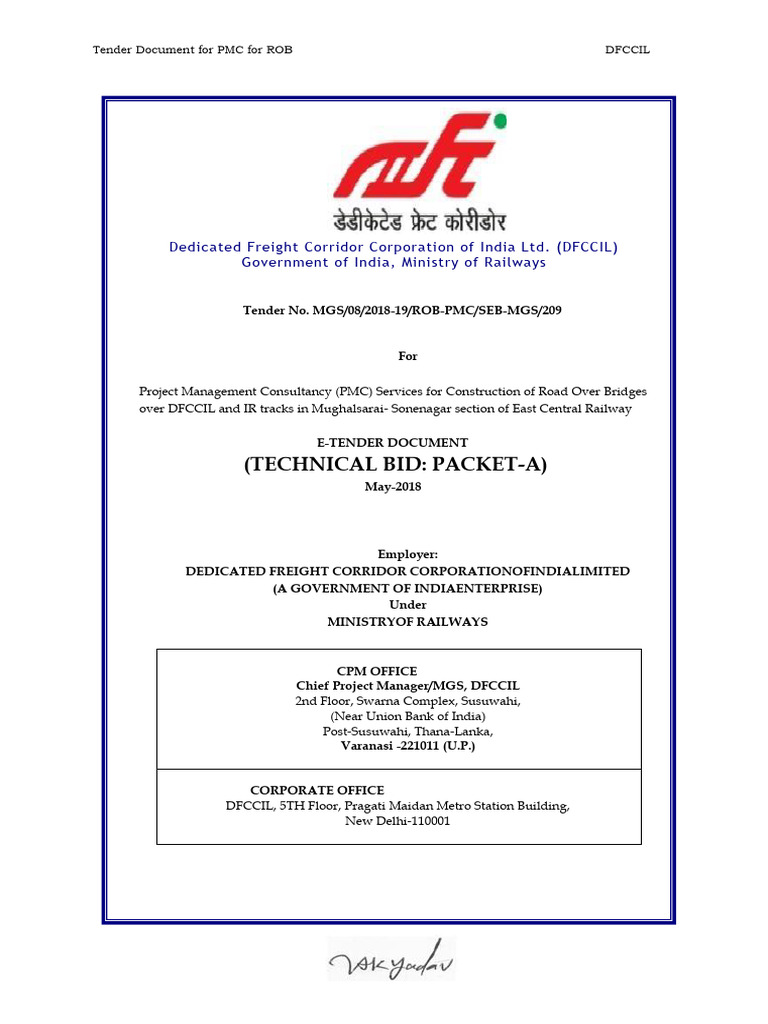 Technical Bid Doc ROB PMC | PDF