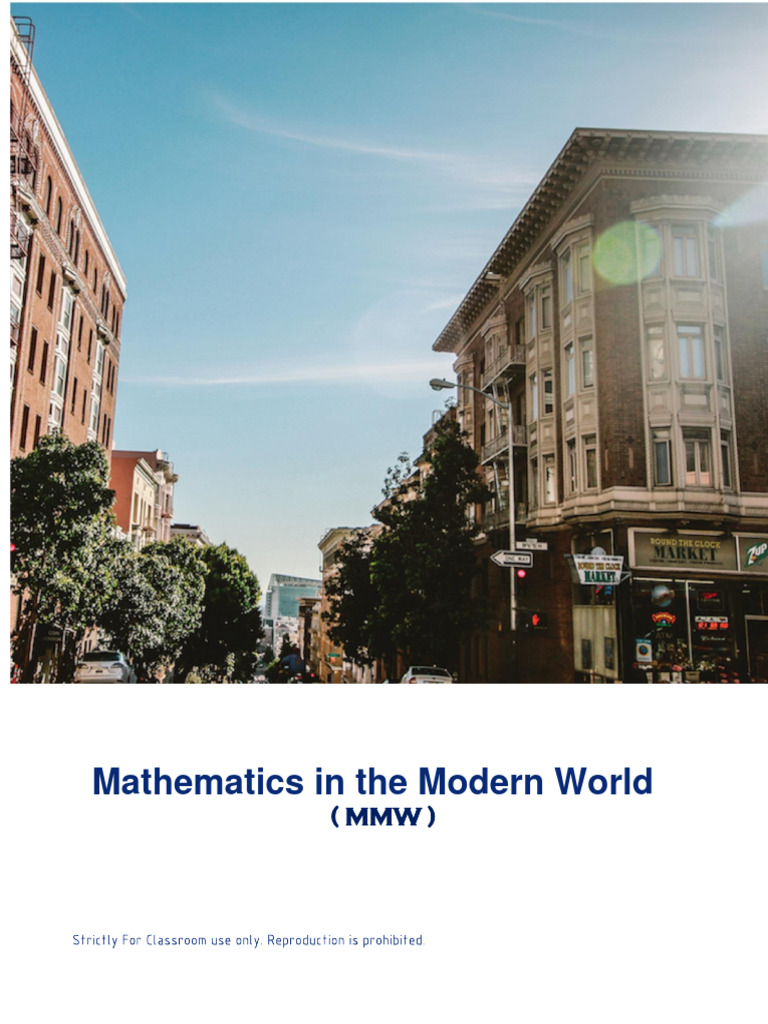 MMW Chapter 1 | PDF | Mathematics | Function (Mathematics)