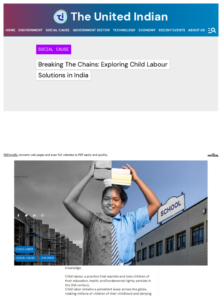 Child Labour Solutions | PDF | Child Labour | Labour Economics