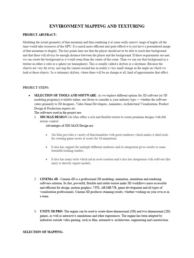 Environment Mapping and Texturing | PDF | 3 D Computer Graphics | Texture Mapping