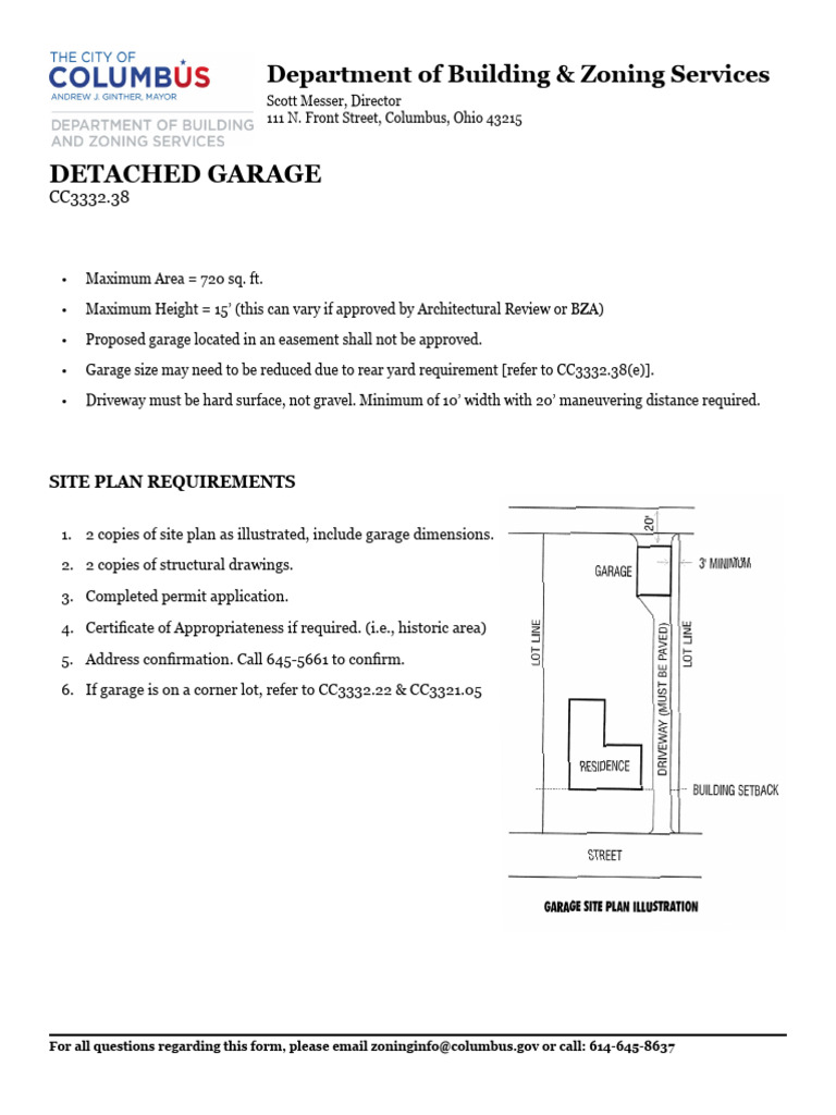 Detached Garage | PDF | Garage (Residential) | Roof