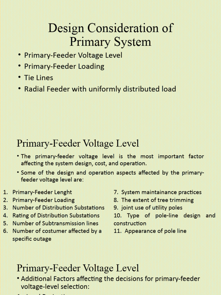 Power Distribution System Design | PDF | Electrical Substation ...