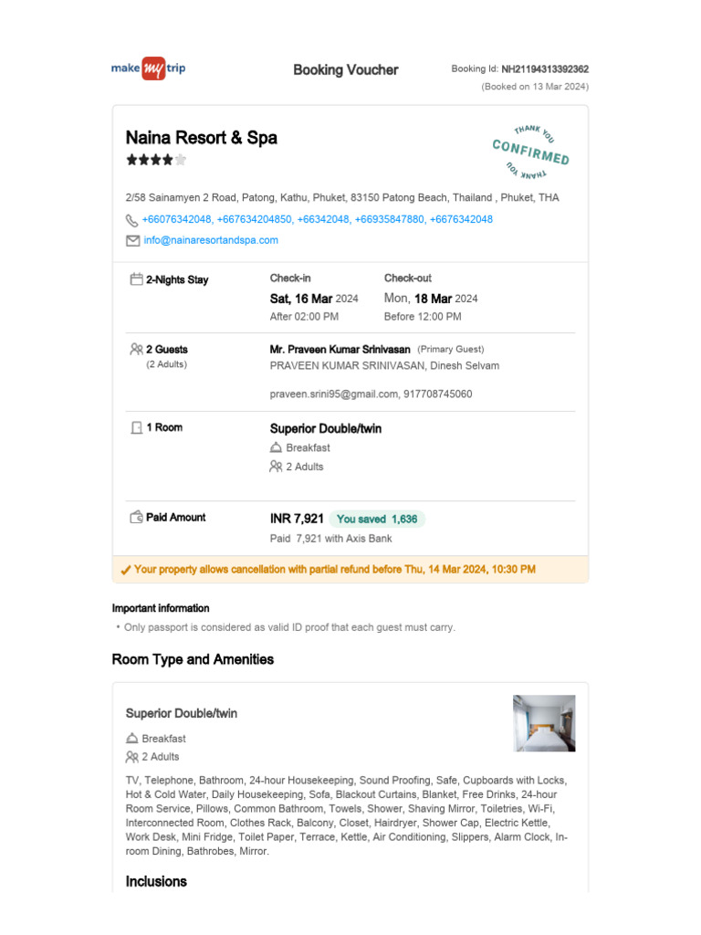 Trips Hotel DownloadETicket | PDF | Credit Card | Fee