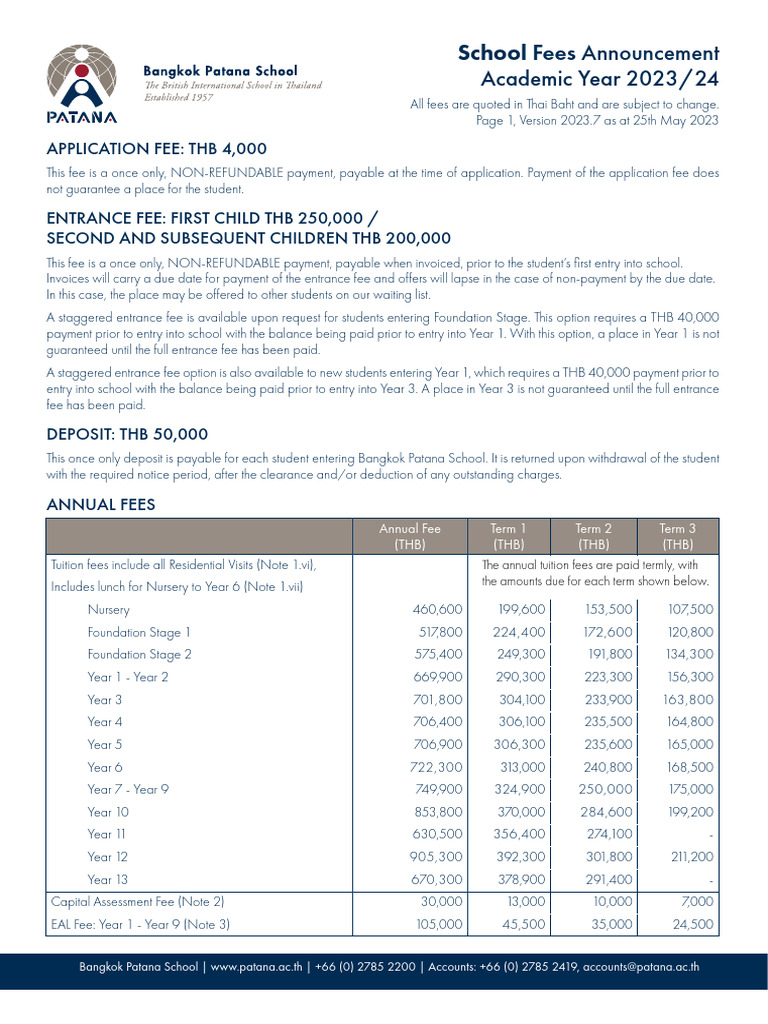 Fee-announcement-2023-24 | PDF | Payments | Fee