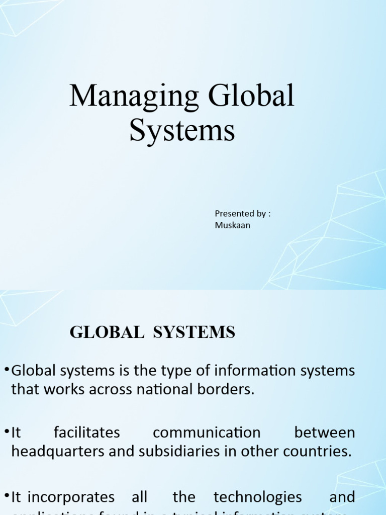 MIS Managing global systems | PDF | Cloud Computing | Computing