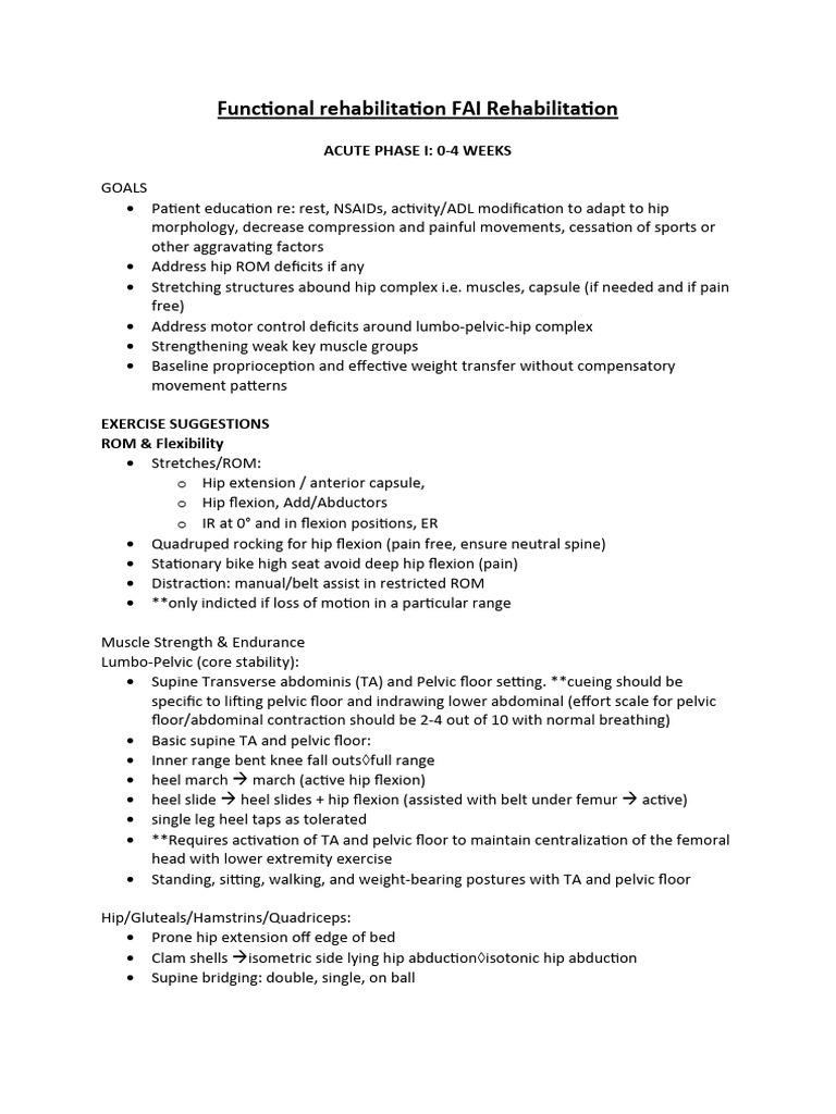 Hip, Knee and Ankle Rehab | PDF | Anatomical Terms Of Motion | Hip