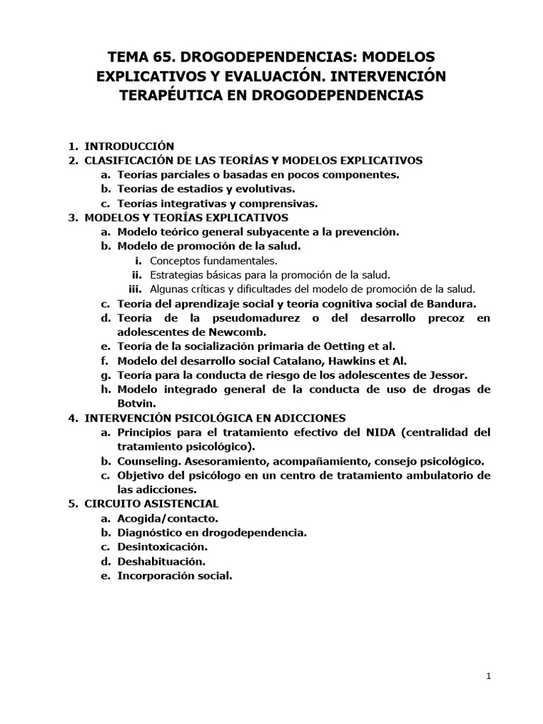 Tema 65 | PDF | Adultos | Socialización