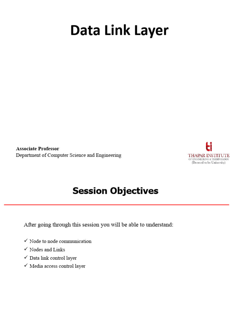 Data Link Layer | PDF | Internet Protocols | Computer Network