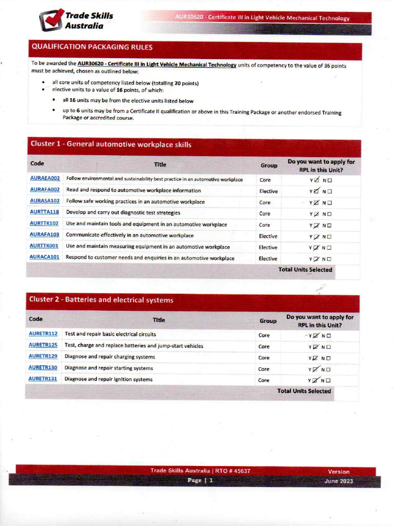 Trade Skills 1 | PDF